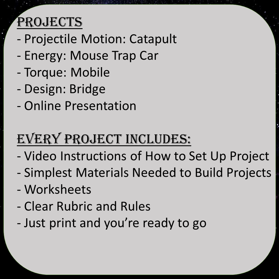 Physics and Engineering Project Bundle | Made By Teachers