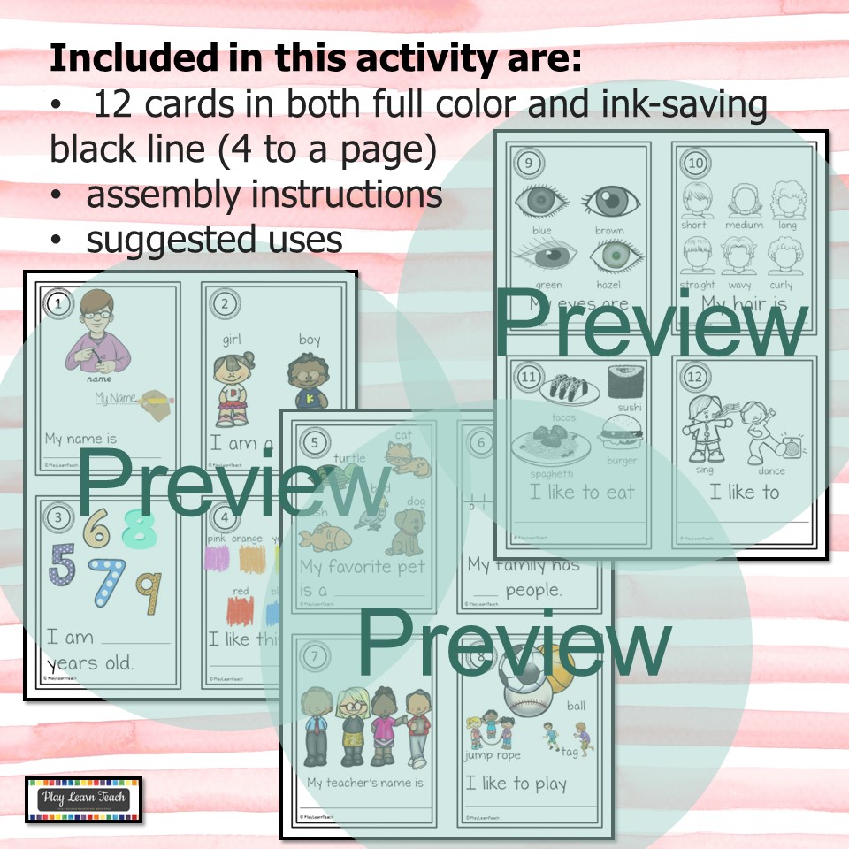 All About Me Back to School Activities Kindergarten | Made By Teachers