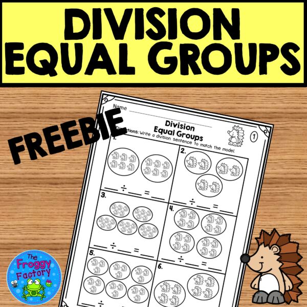 Division Equal Groups Division Worksheets FREEBIE Division Practice