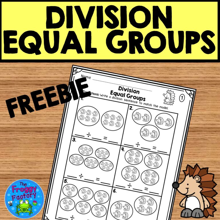 Division Equal Groups - Division Worksheets FREEBIE | Division Practice ...