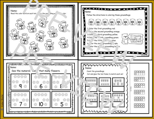 Groundhog Day Kindergarten Math Review | Made By Teachers