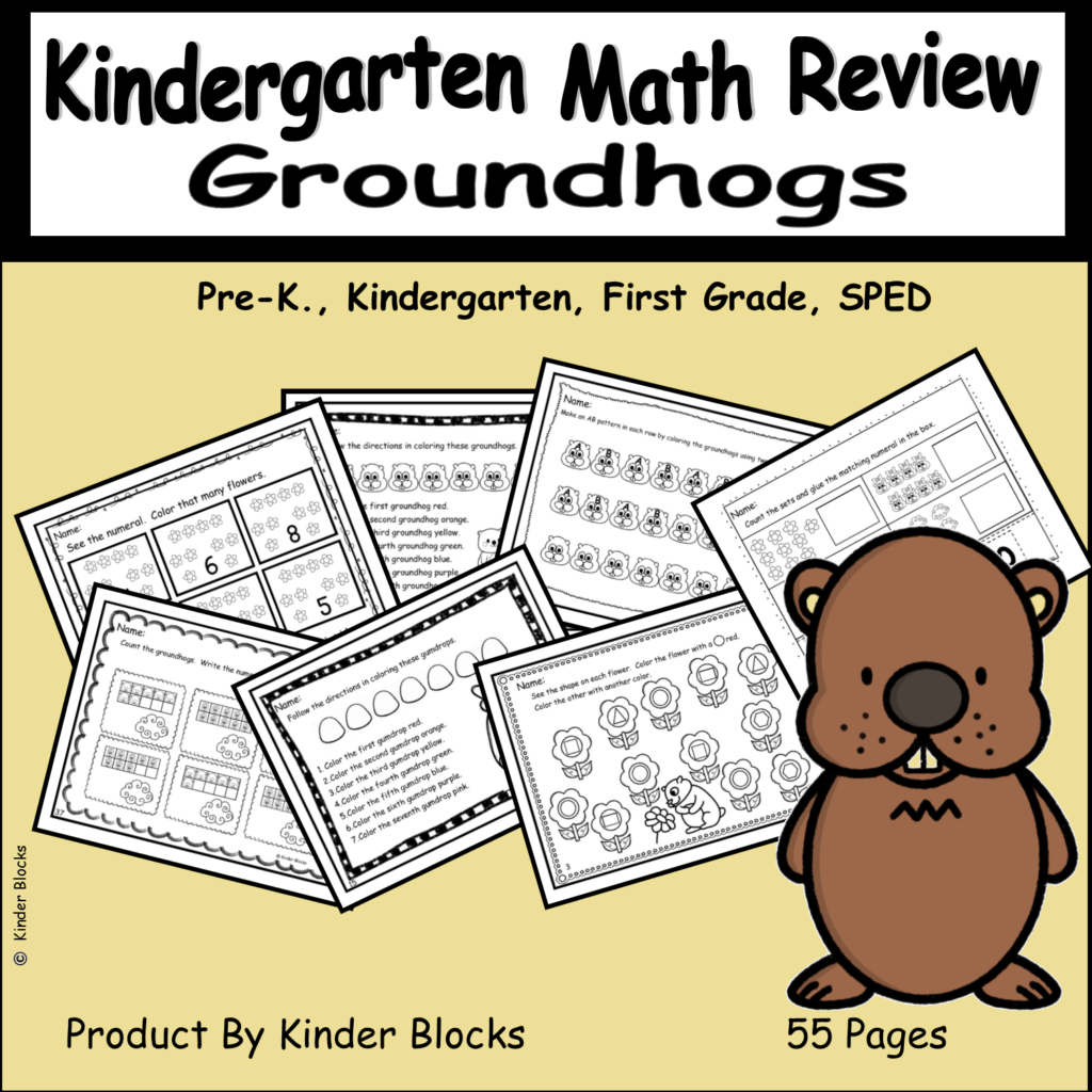 Groundhog Day Kindergarten Math Review | Made By Teachers