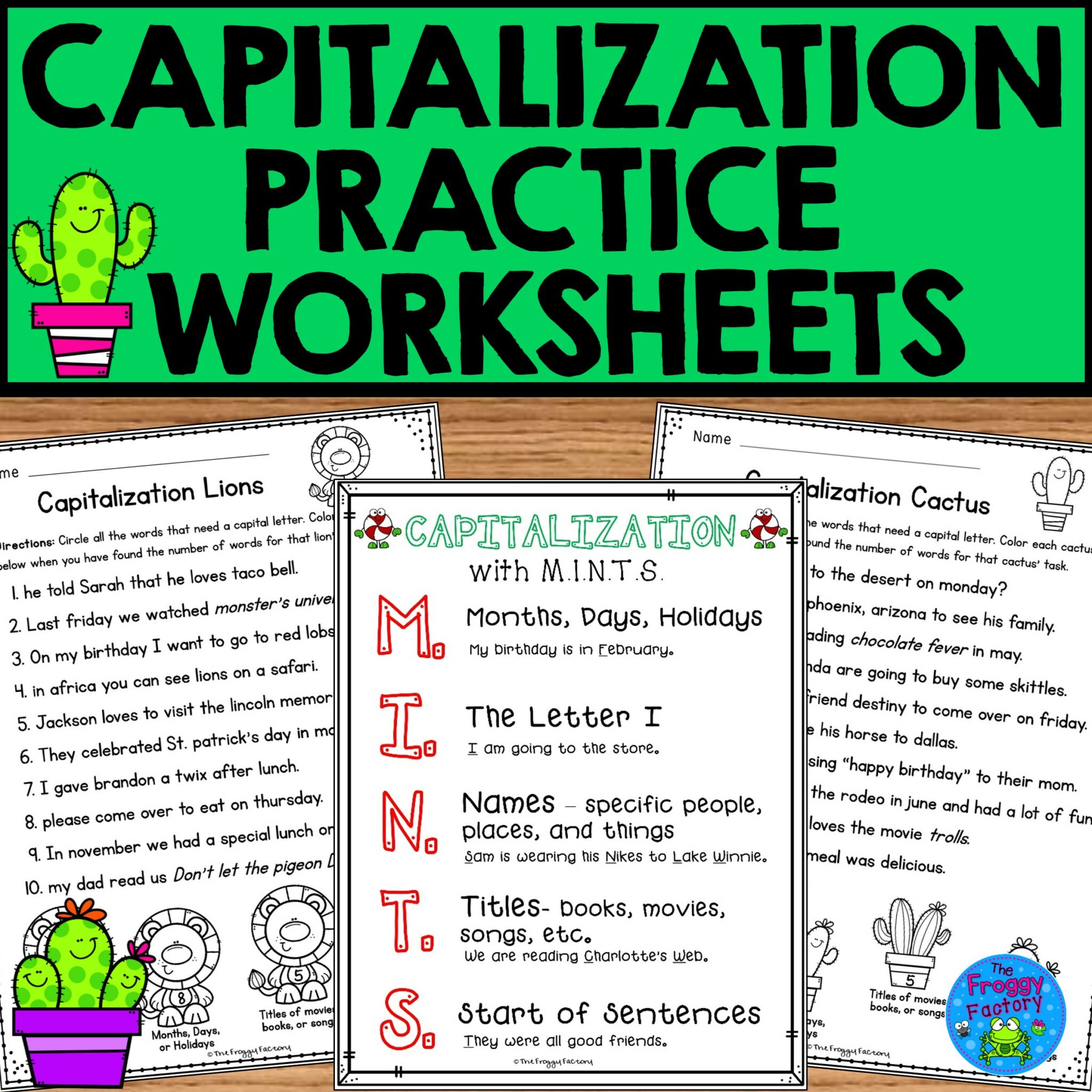 Capitalization Worksheets for Capitalization Practice | Made By Teachers