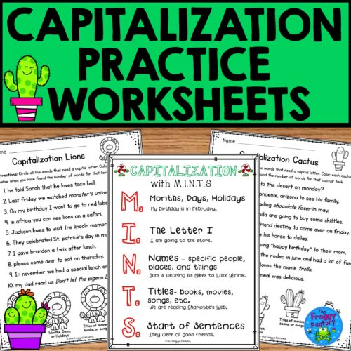 Capitalization Worksheets for Capitalization Practice | Made By Teachers