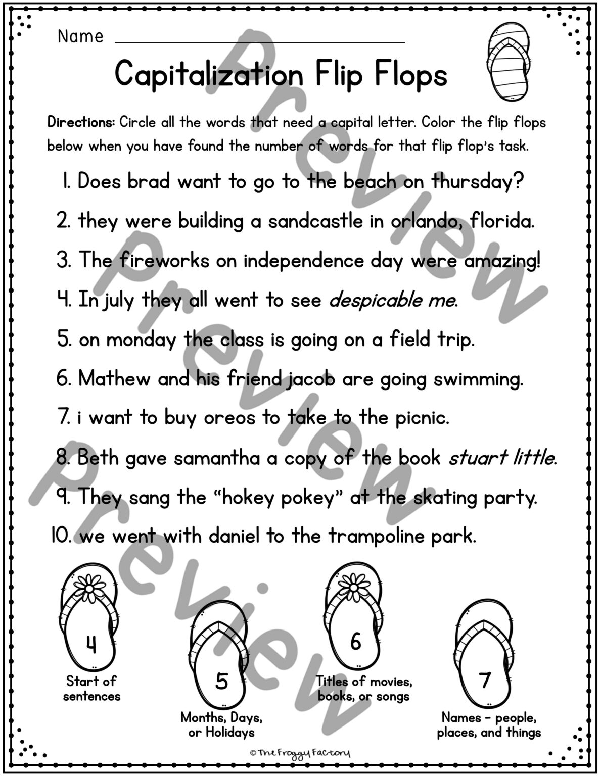 Capitalization Worksheets for Capitalization Practice | Made By Teachers