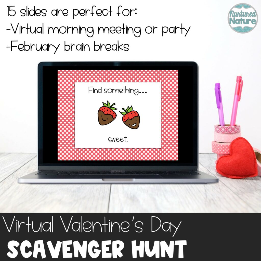 Valentine’s Day Virtual Scavenger Hunt - Morning Meeting or Party Game ...
