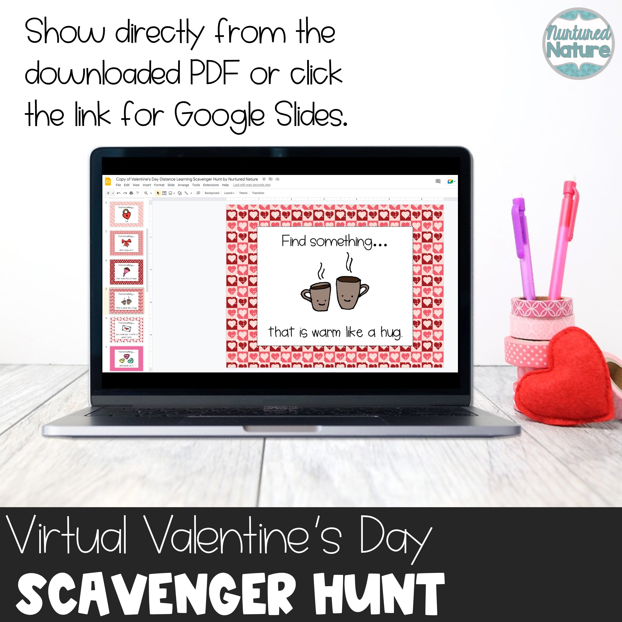 Valentine’s Day Virtual Scavenger Hunt - Morning Meeting or Party Game ...