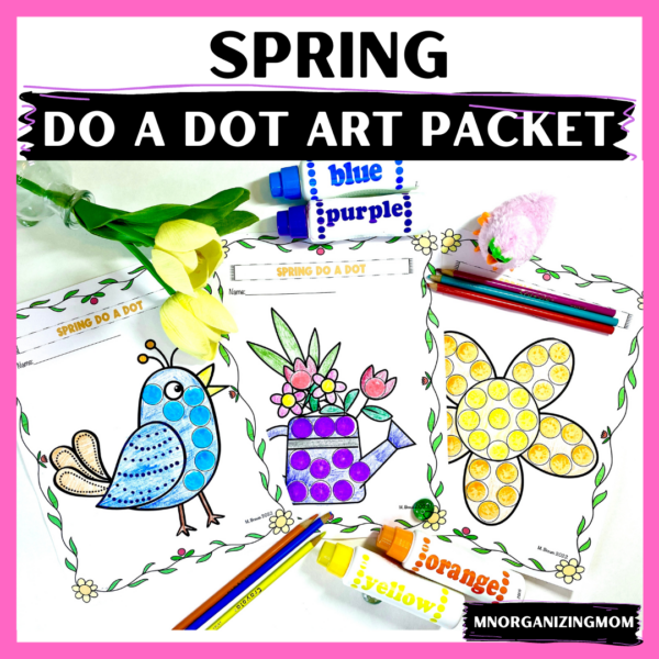 Spring Do A Dot Art Packet | Made By Teachers