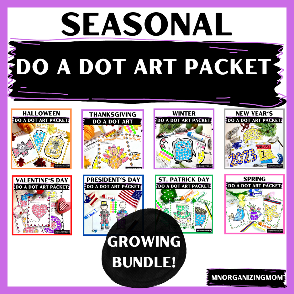 Seasonal Do A Dot Art Packet *GROWING BUNDLE* | Made By Teachers