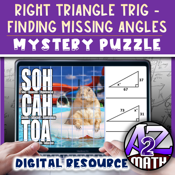 Right Triangle Trigonometry Activity Finding Angle Measures Digital ...