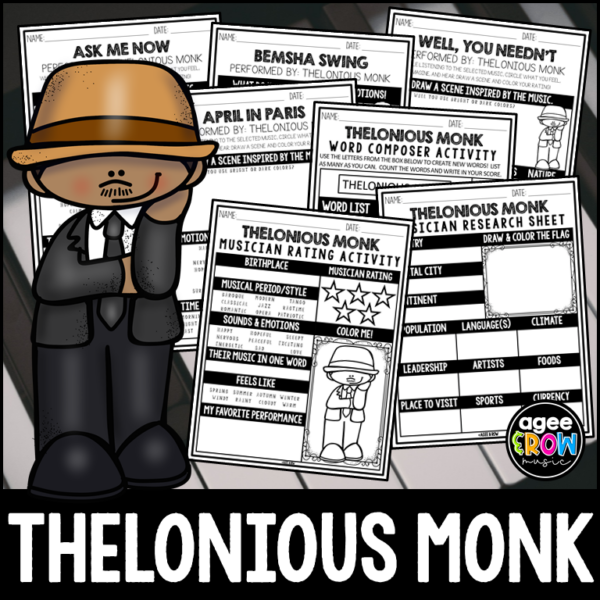 Thelonious Monk Jazz | Social-Emotional Listening for Black History ...