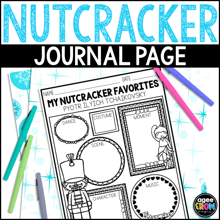 Nutcracker Favorites Performance Journal, Classical Music December ...