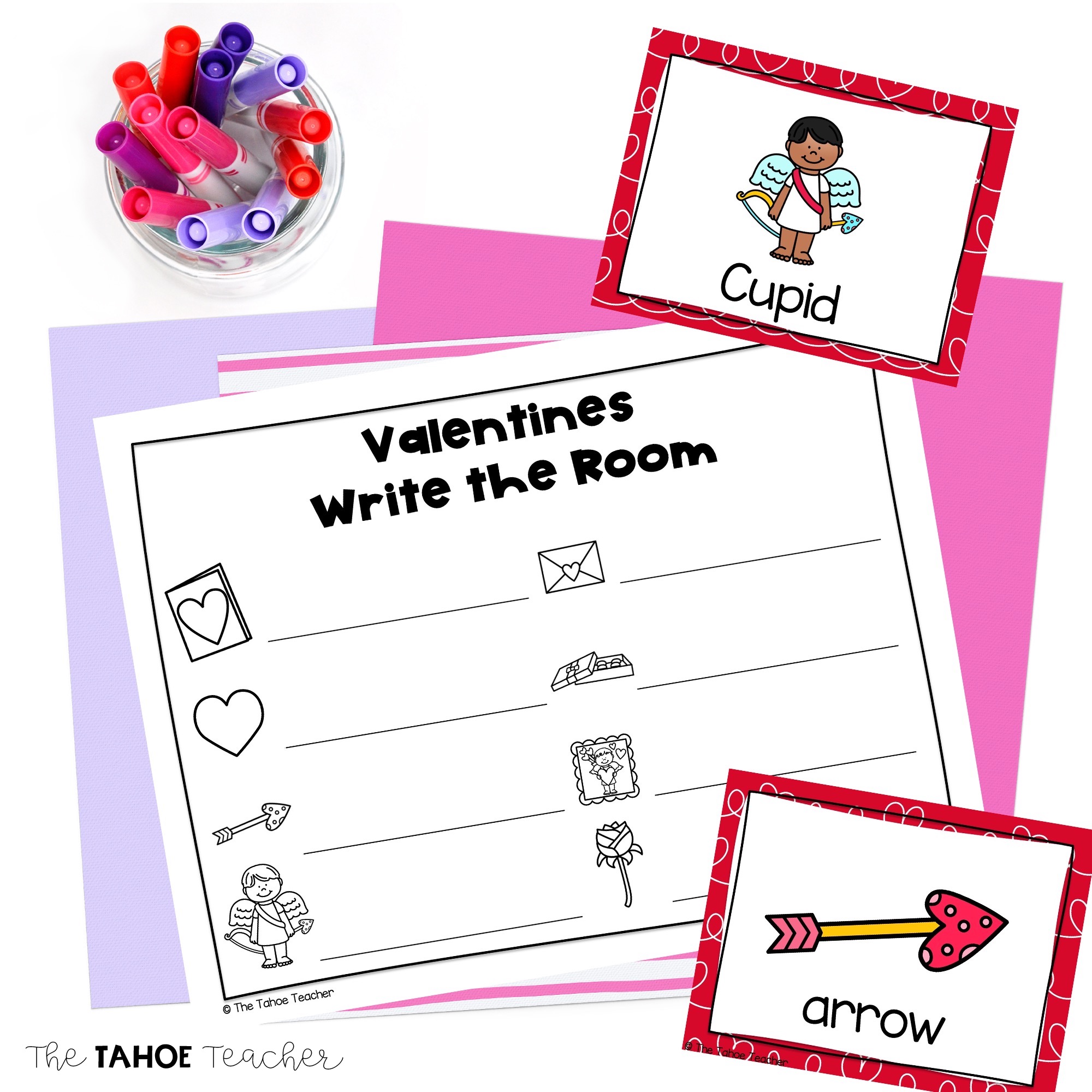 Valentines Vocabulary Write the Room | Made By Teachers