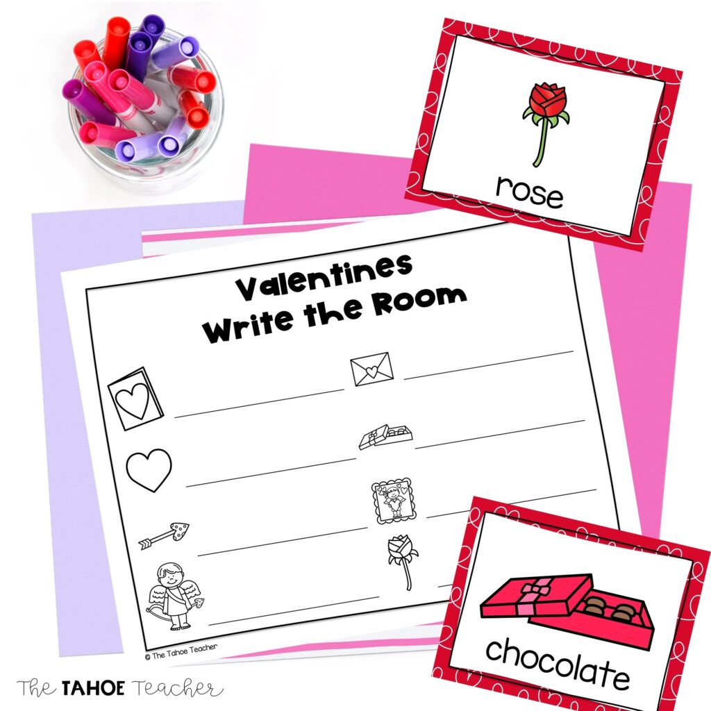 Valentines Vocabulary Write the Room | Made By Teachers