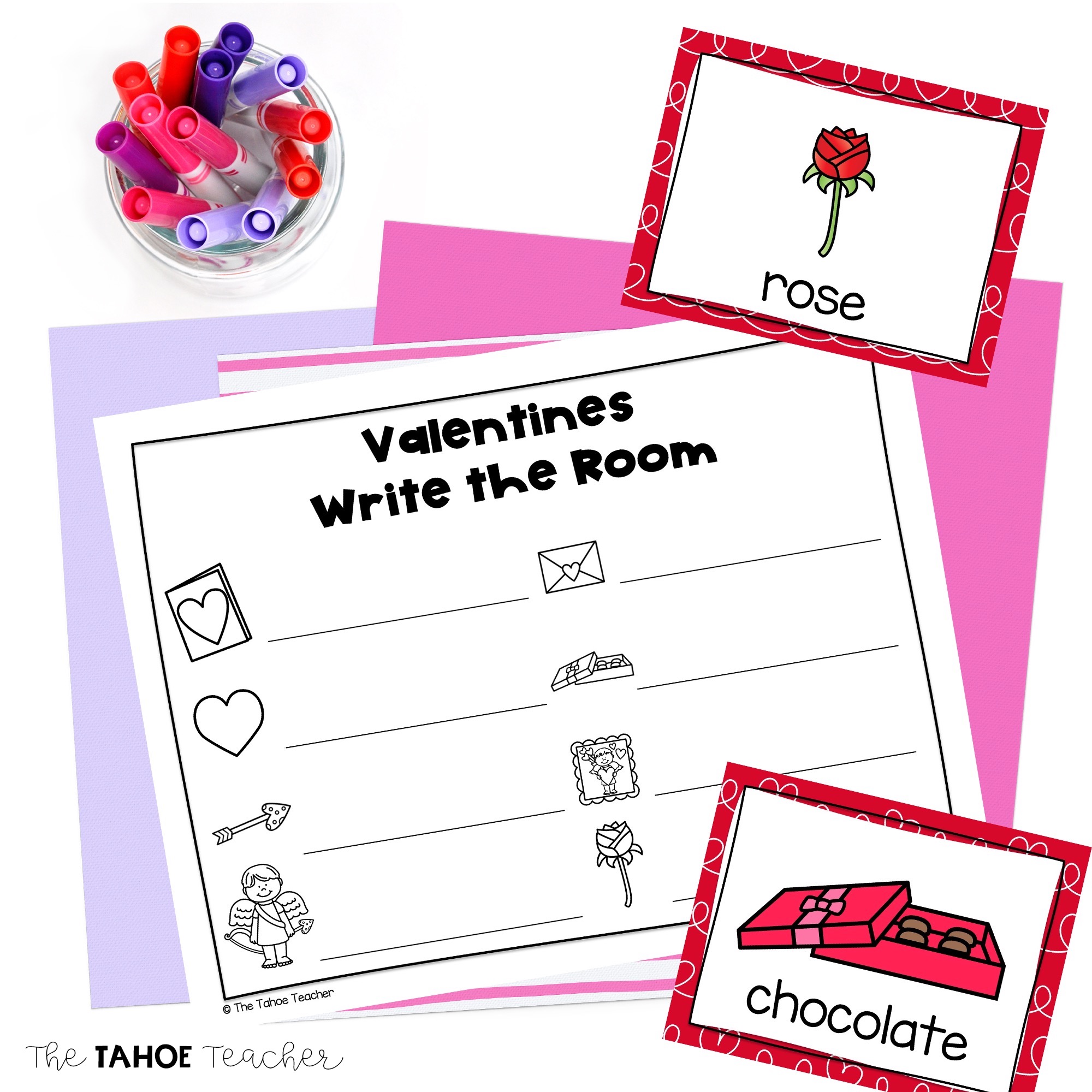 Valentines Vocabulary Write the Room | Made By Teachers