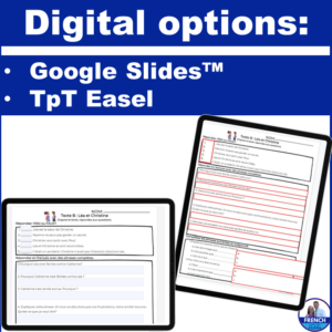 French Subjunctive Reading Comprehension Passages & Questions ...