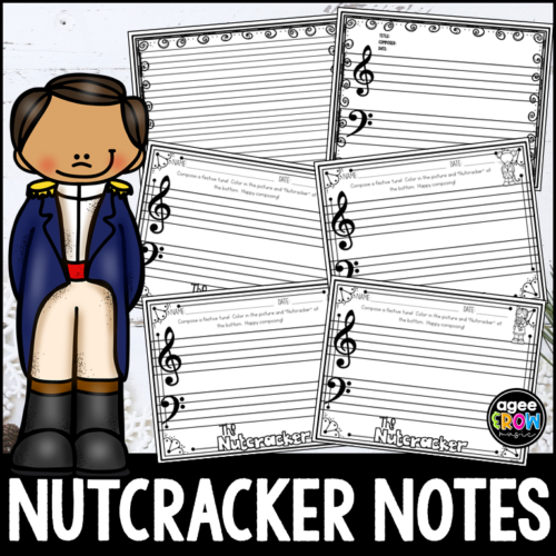 The Nutcracker Blank Sheet Music! Christmas Composing & December ...