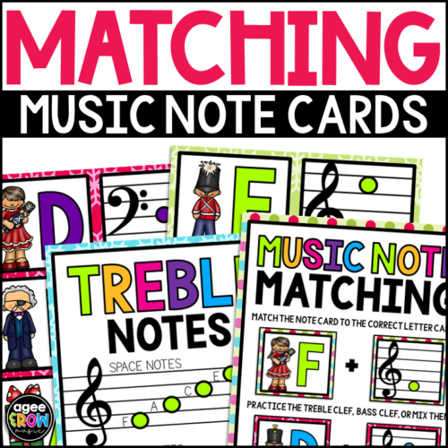 The Nutcracker Music Notes Matching Flashcards, Christmas Activities ...