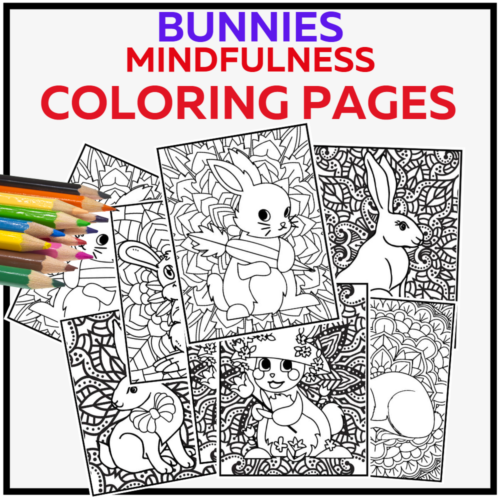 Rabbit Zentangle Coloring Book For Kids,Chinese New Year 2023 ...