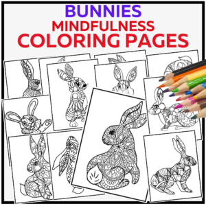 Rabbit Zentangle Coloring Book For Kids,Chinese New Year 2023 ...