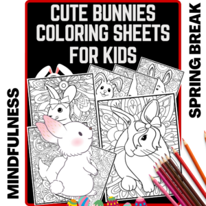 Rabbit Zentangle Coloring Book For Kids,Chinese New Year 2023 ...