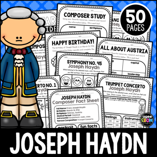 Joseph Haydn Classical Music SEL Listening Activities Packet for March ...