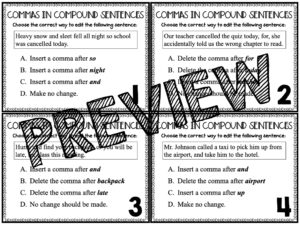 Commas in Compound Sentences: Skill-Specific Revising and Editing Task ...