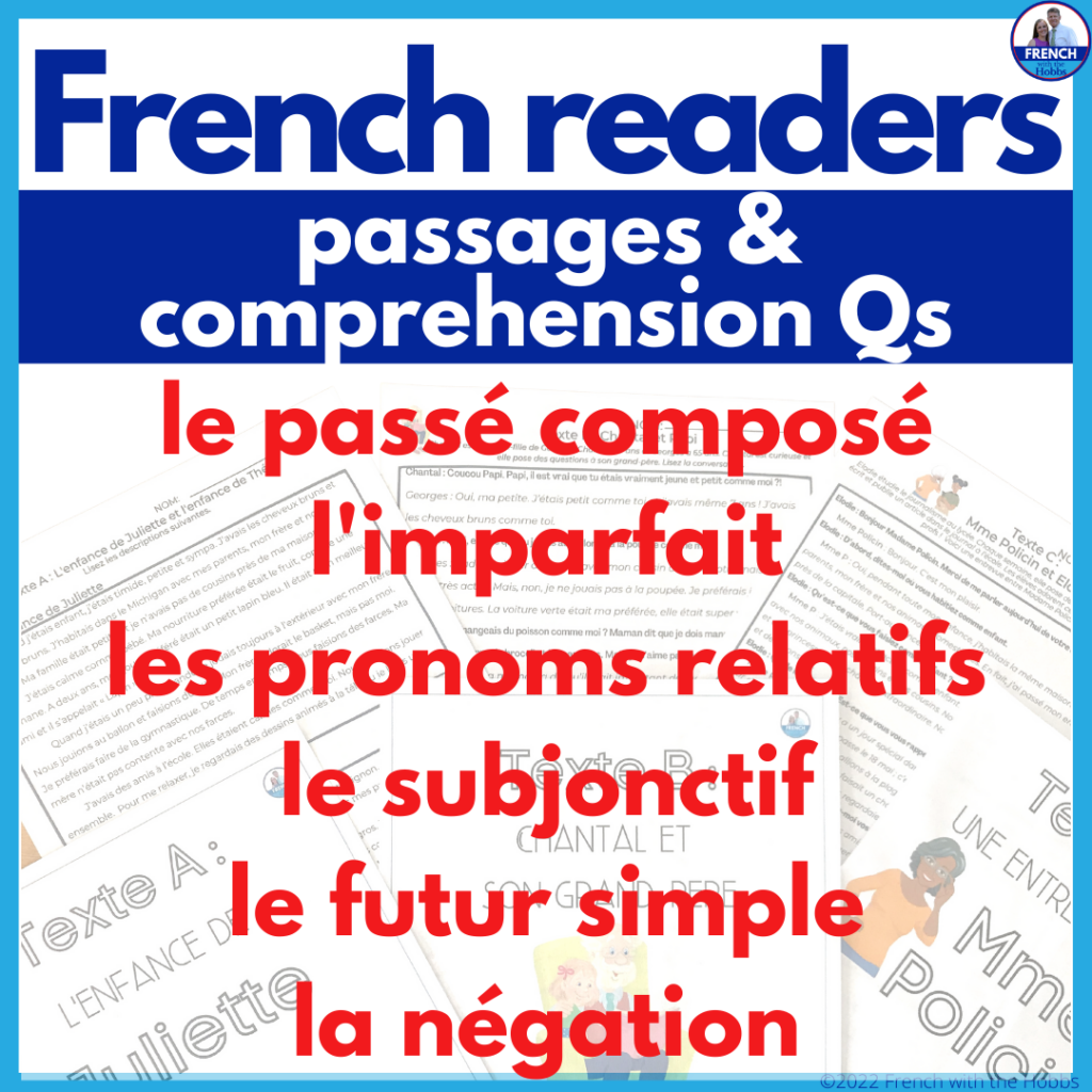 French Reading Comprehension Passages & Questions Intermediate ...