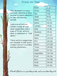 Outdoor Education - Inquiry Learning Ideas for Kindergarten and Primary ...