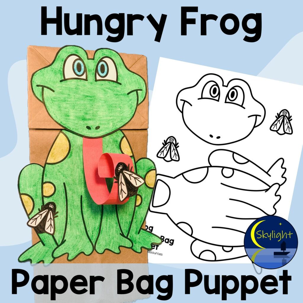 Hungry Frog Paper Bag Puppet | Fun Spring Classroom Craft Activity ...