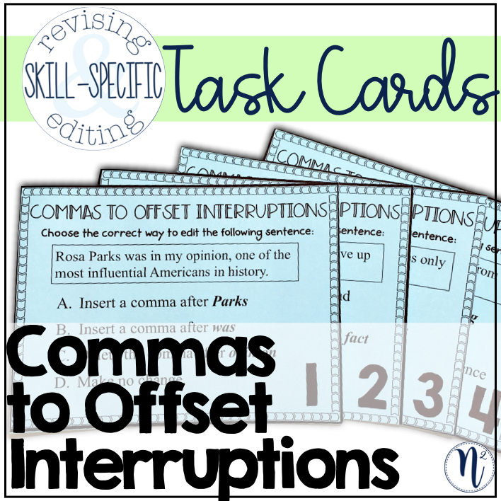 Commas to Offset Interruptions: Skill-Specific Revising and Editing ...