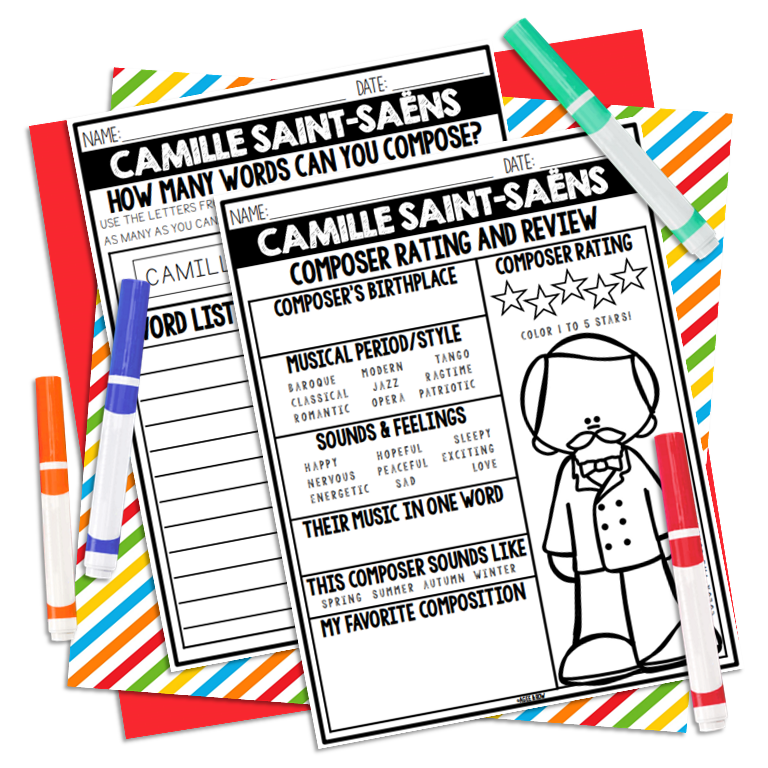 Carnival of the Animals Classical Music | SEL Listening Activity Packet ...