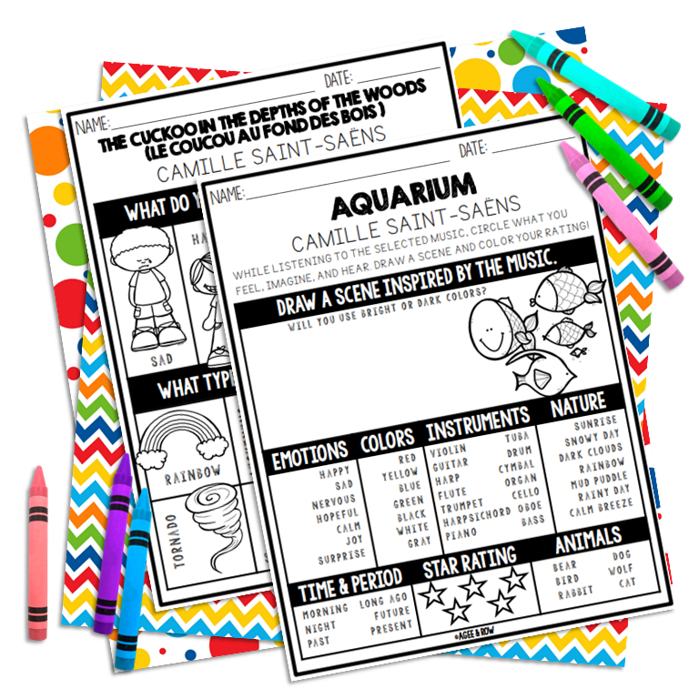 Carnival of the Animals Classical Music | SEL Listening Activity Packet ...