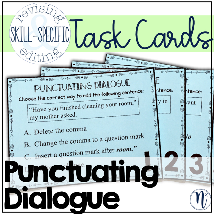 Punctuating Dialogue: Skill-Specific Revising and Editing Task Cards ...