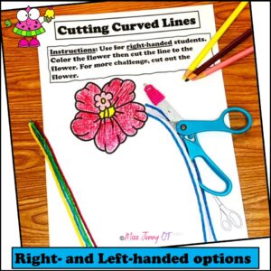 Fine Motor Cutting Practice Worksheets Spring Theme | Made By Teachers