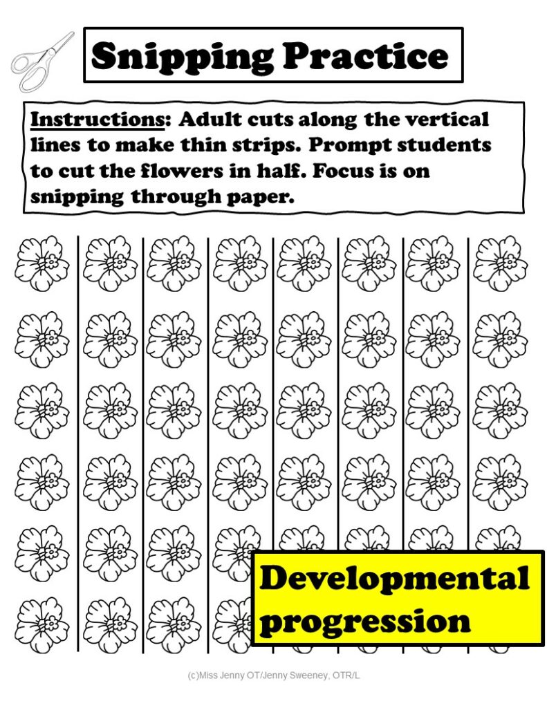 Fine Motor Cutting Practice Worksheets Spring Theme | Made By Teachers