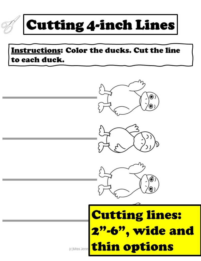 Fine Motor Cutting Practice Worksheets Spring Theme | Made By Teachers