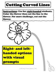 Fine Motor Cutting Practice Worksheets Spring Theme | Made By Teachers