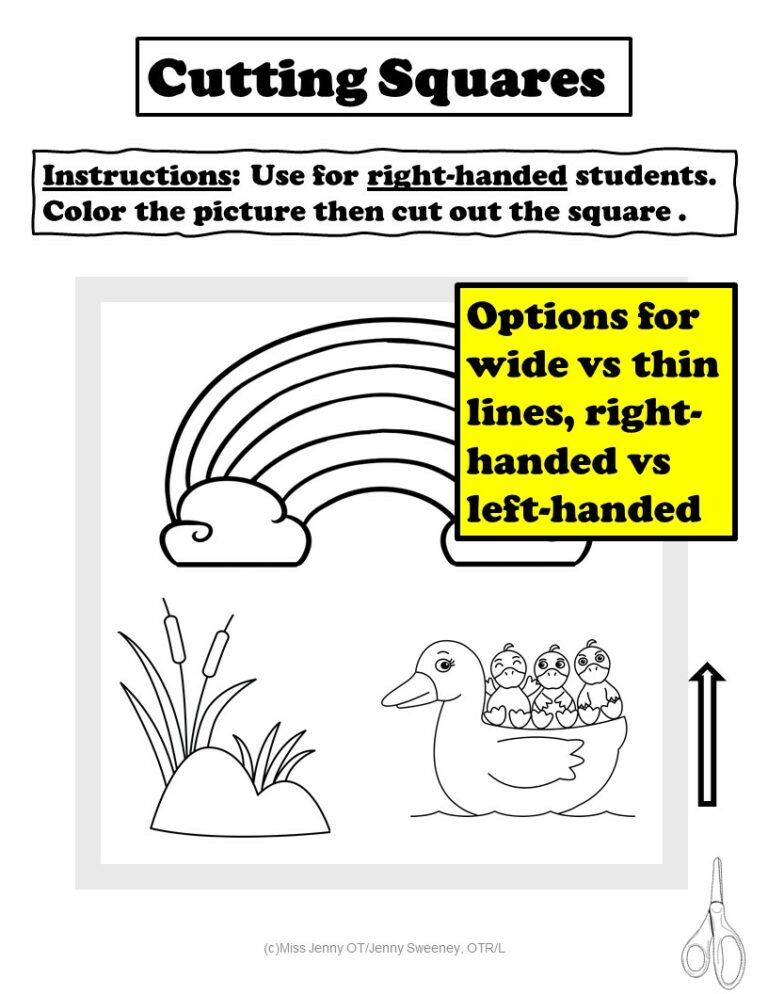 Fine Motor Cutting Practice Worksheets Spring Theme | Made By Teachers