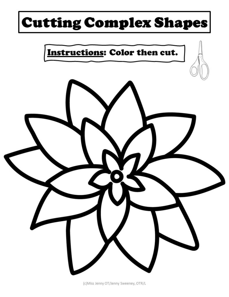Fine Motor Cutting Practice Worksheets Spring Theme | Made By Teachers