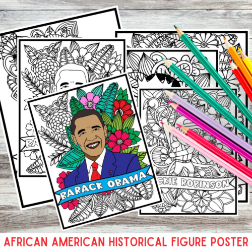 Important Figures in Black History Month,Mindfulness Coloring Sheets ...