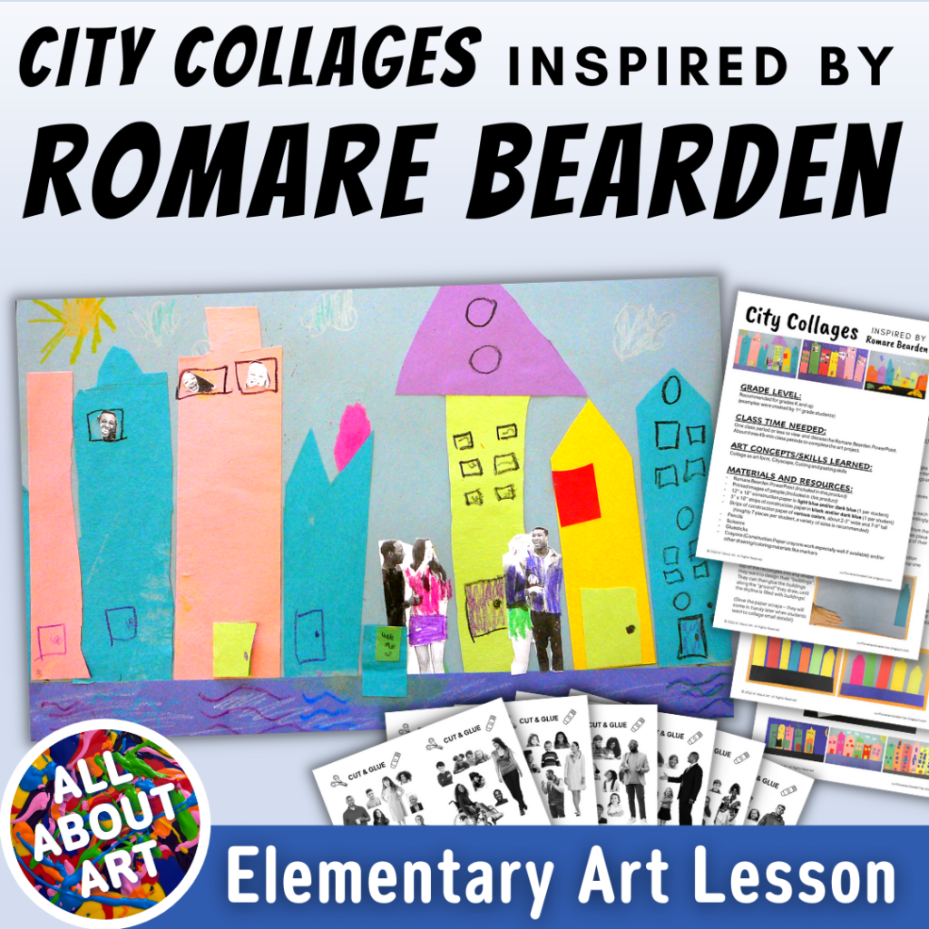 Romare Bearden City Collage Art Lesson - Artist Inspired Art Project ...