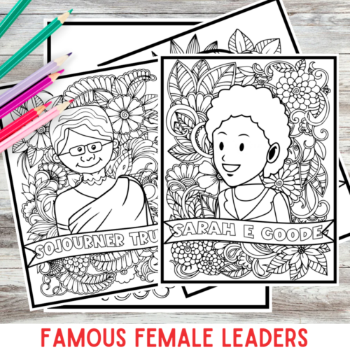 Important Female Figures in Black History Month,Mindfulness Coloring ...