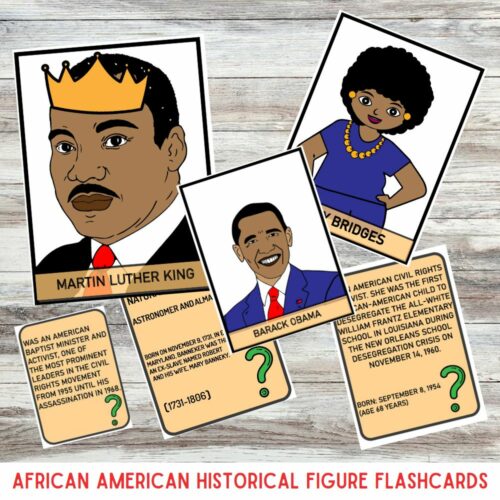 23 Important Figures in Black History - Printable Flashcards Matching ...