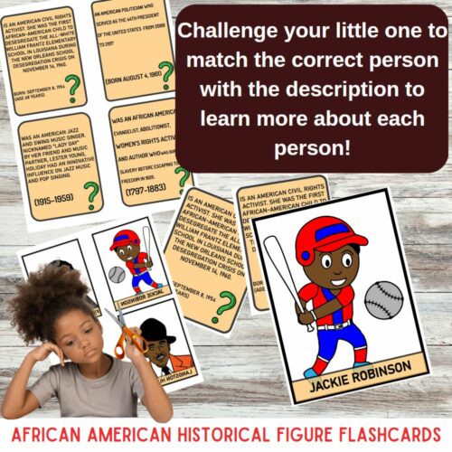 23 Important Figures in Black History - Printable Flashcards Matching ...