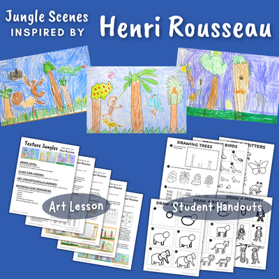 Art Lesson Bundle - Elementary Art Projects Inspired by Famous Artists ...