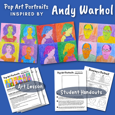 Art Lesson Bundle - Elementary Art Projects Inspired by Famous Artists ...