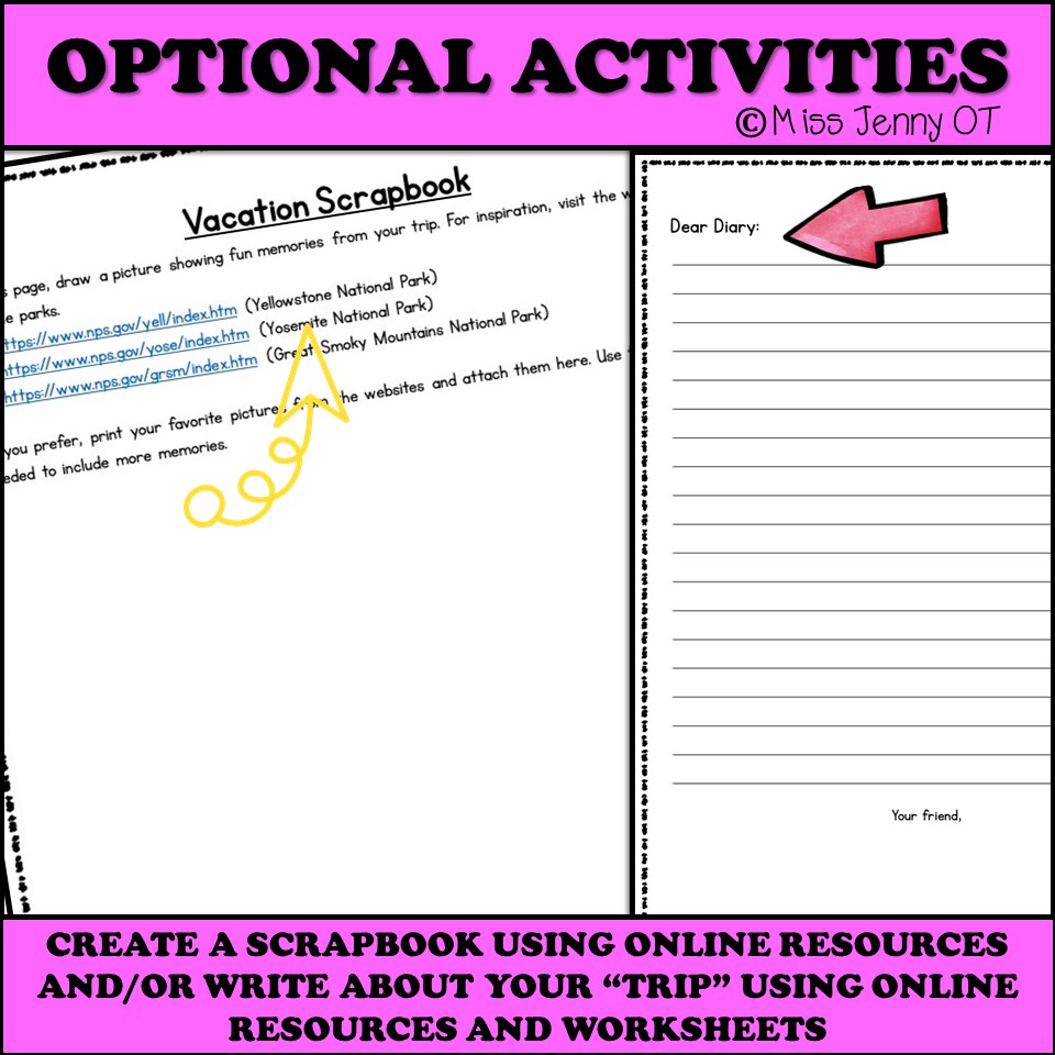 Middle School Executive Functioning Activities Plan A Trip | Made By ...