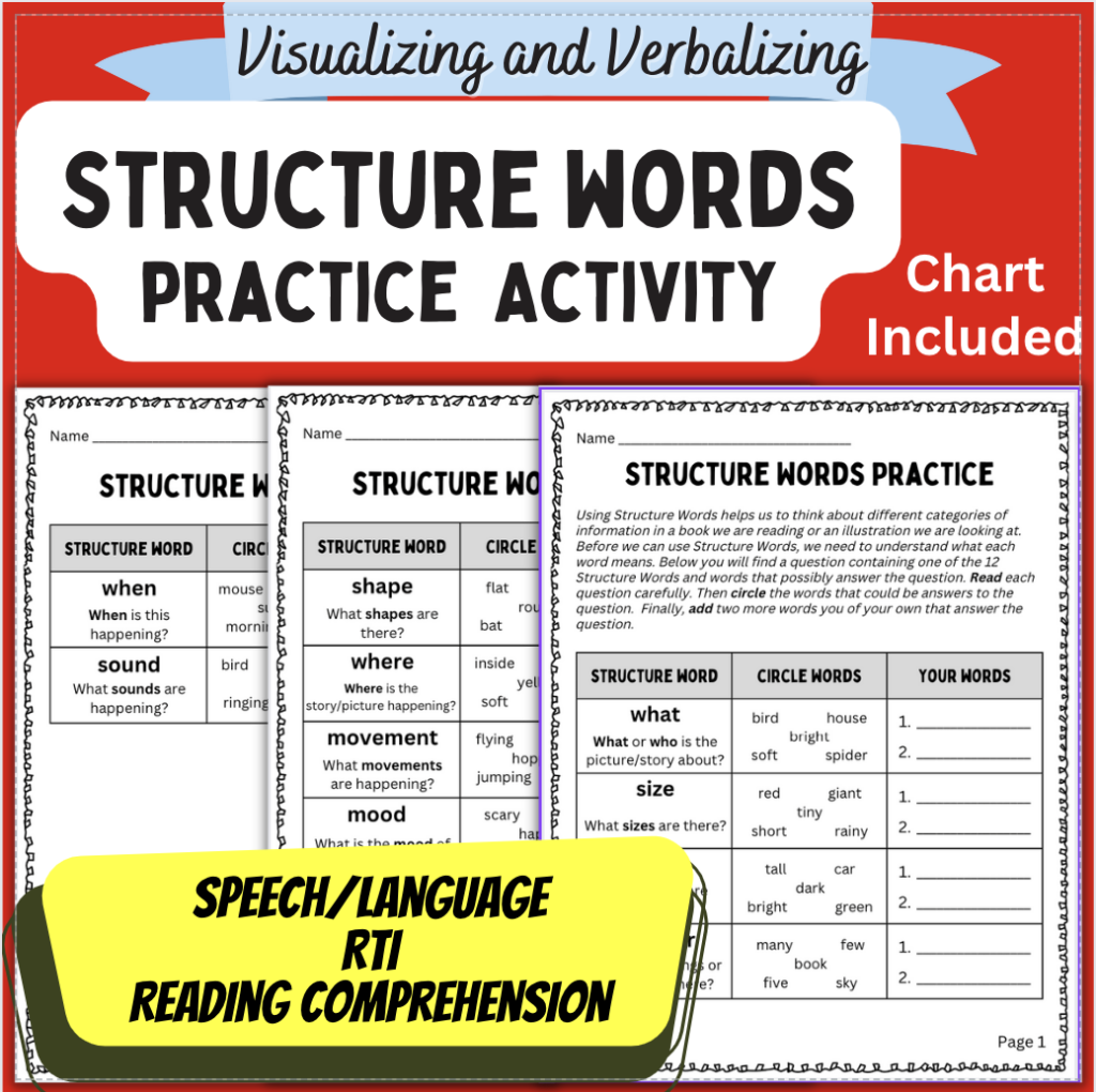 Structure Word Bundle for Visualizing and Verbalizing | Made By Teachers
