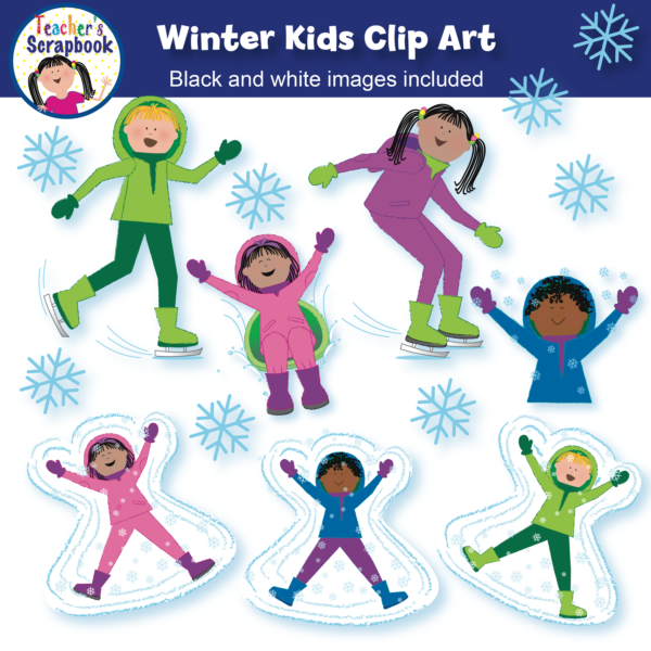 Winter Kids Clip Art | Made By Teachers